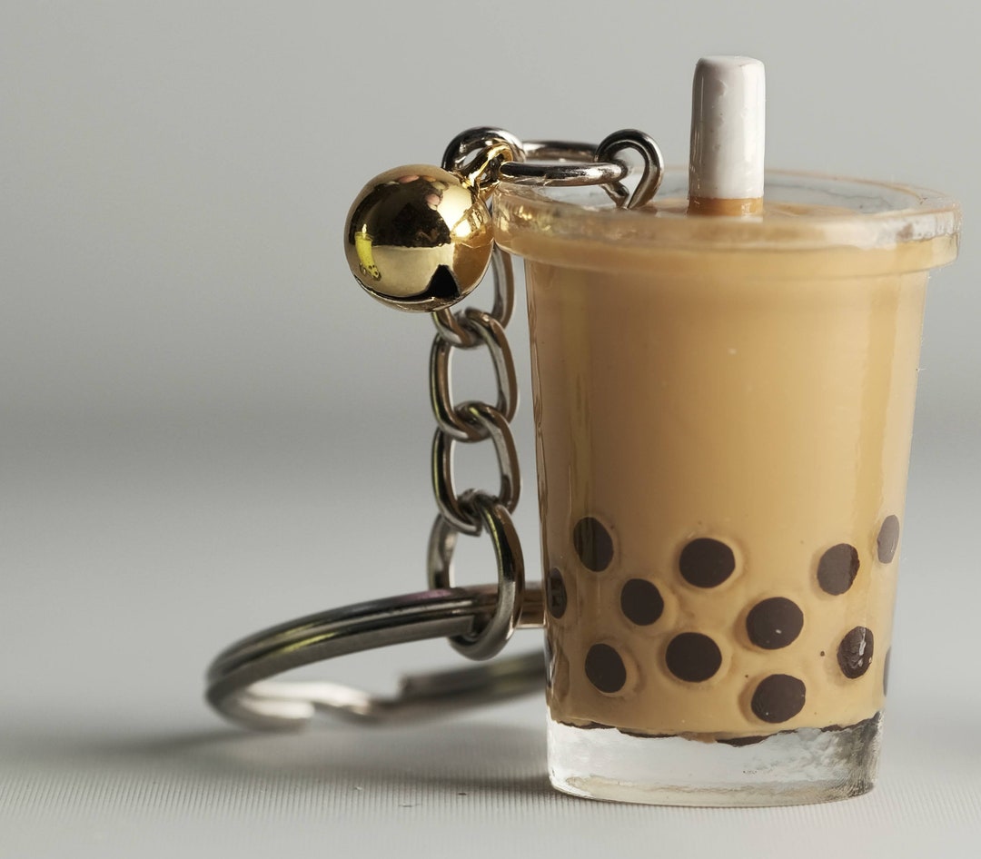 Boba, Boba Keychain, Cute Boba Keychain, Keychain, Cute Keychain, Cute ...