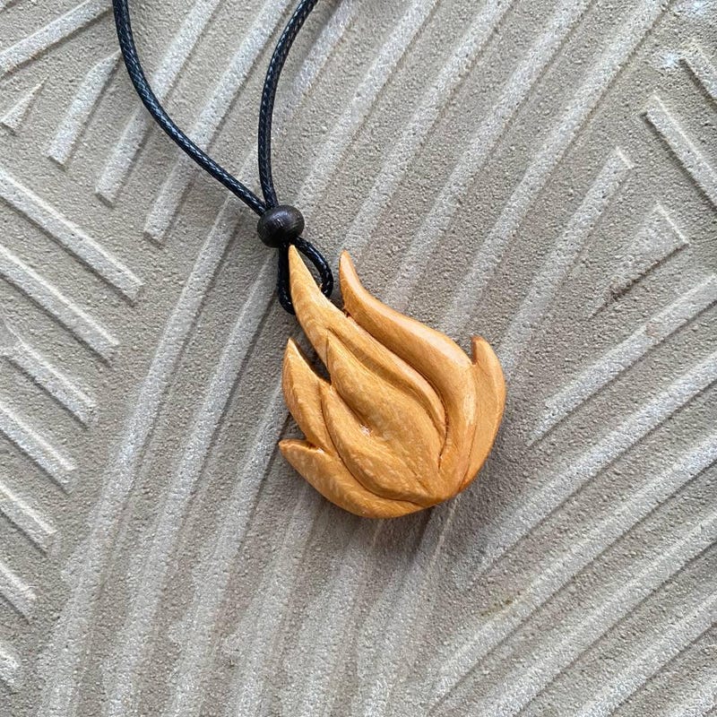 Flame Pendant - Etsy