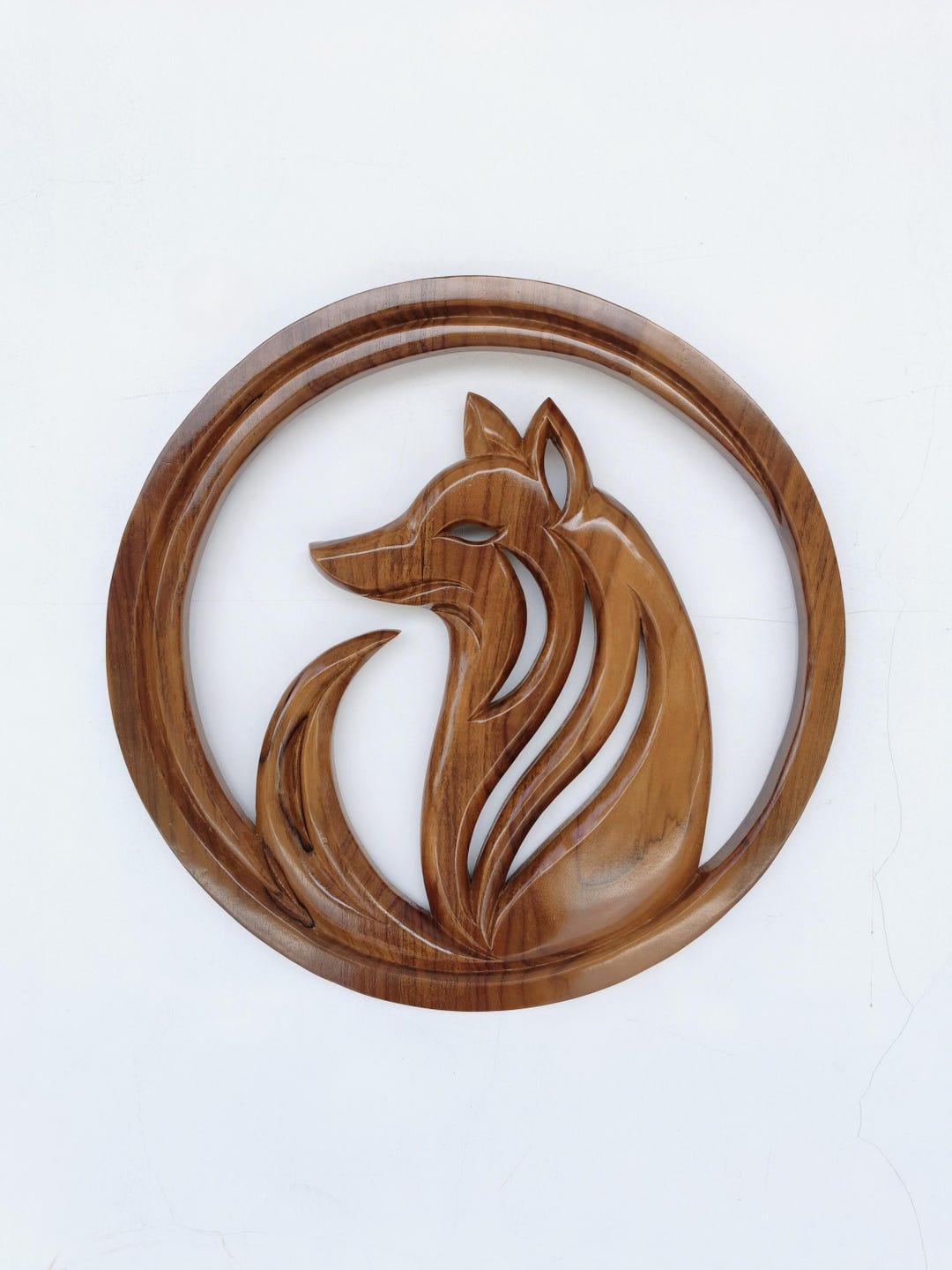 Hand Carved Wolf Wall Art, Handmade Wolf Wood Wall Art, Rustic Carved ...