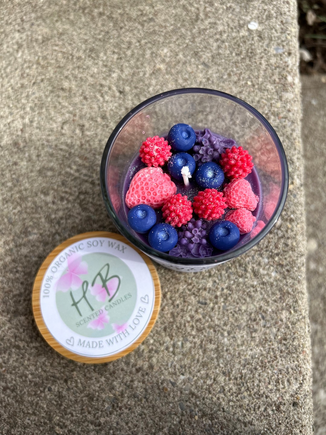 Handcrafted Mixed Berry Scented Candle, Natural Soy Wax - Etsy