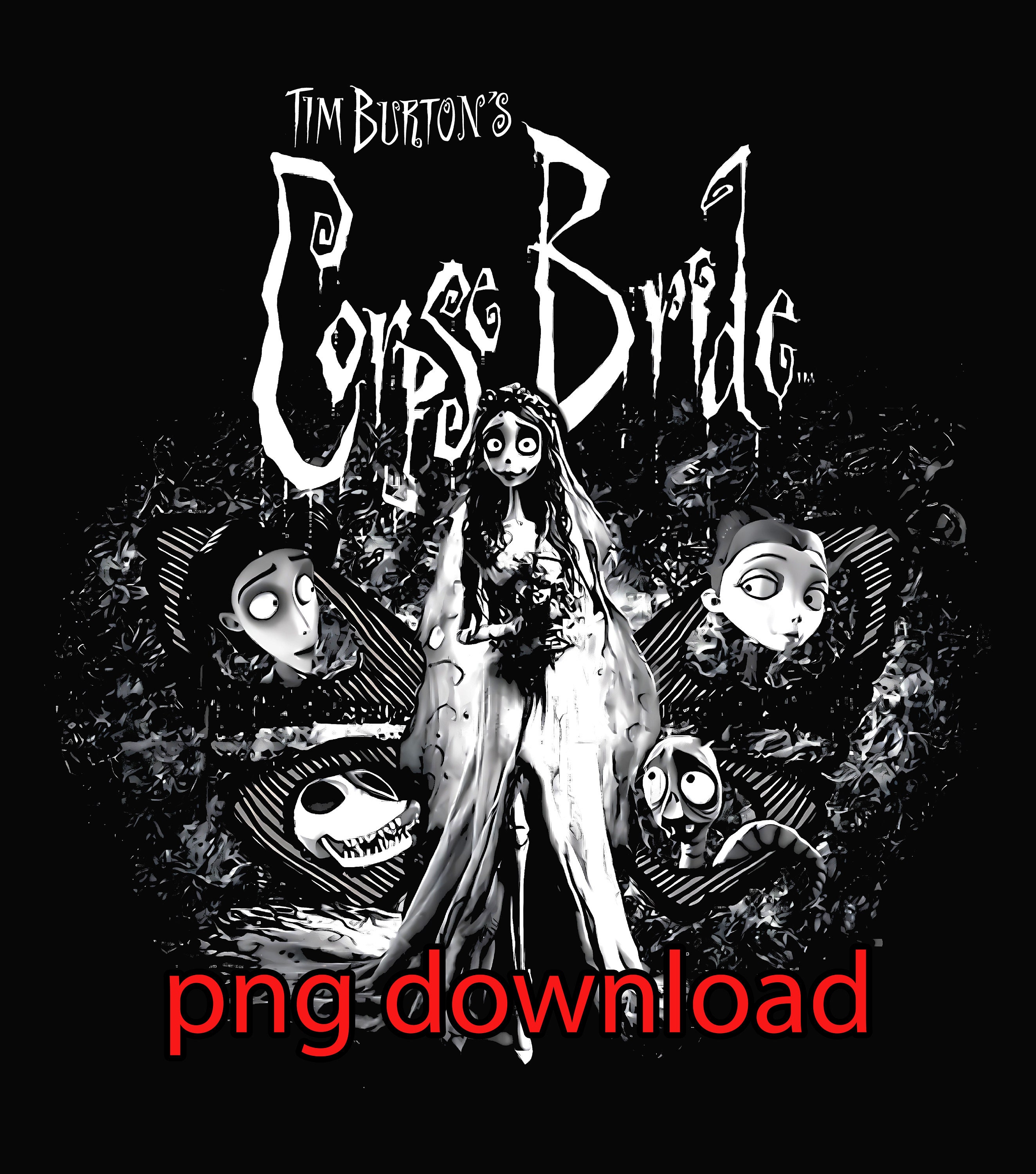 90s Corpse Bride Png, Vintage Horror Corpse Bride Halloween Png, Speedy ...