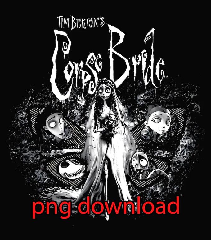 90s Corpse Bride Png, Vintage Horror Corpse Bride Halloween Png, Speedy ...
