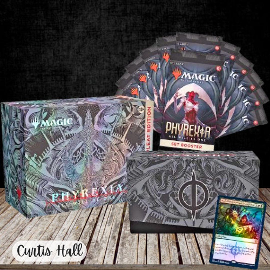 The Gathering Phyrexia: All Will Be One Bundle 1 Compleat Edition Booster, 12 Set Boosters ...