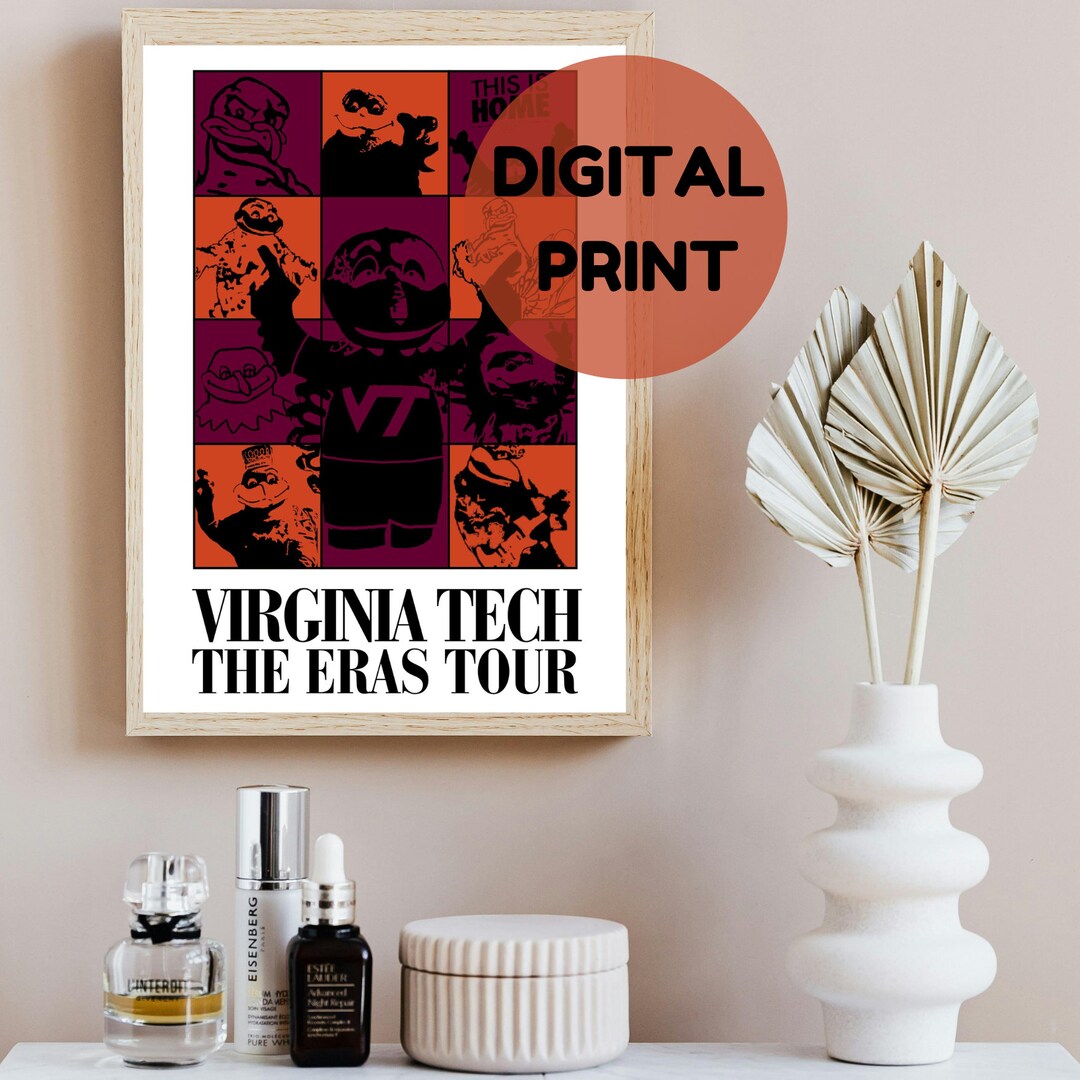 Custom Eras Tour Print, College Mascot's Tour Wall Art, Custom College ...