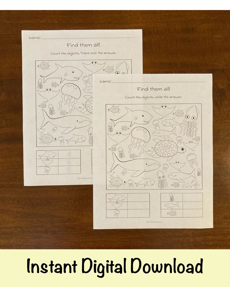 Preschool Kindergarten Printable Worksheet Packet | Toddler Activity ...