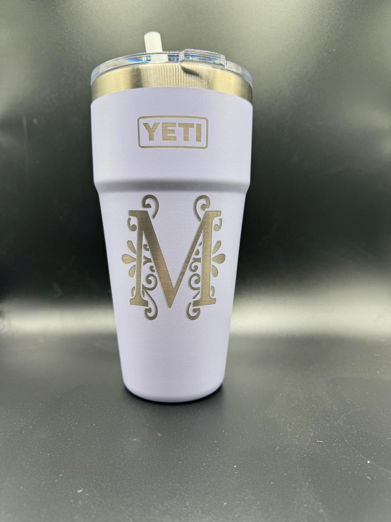 26 Oz Yeti With Straw, Monogram, Personalized and Custom Engraved. - Etsy
