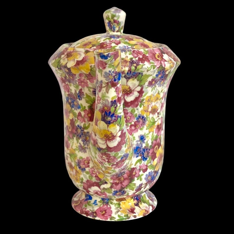 James Kent Coffee Pot Du Berry Fenton Chintz Coffee Pot or Teapot, Pink ...