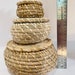 3 Nesting Coiled Gullah Sweetgrass Baskets With Lids Trinket or Jewelry ...
