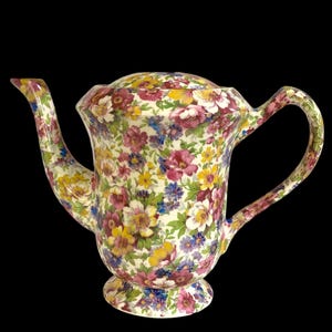 Floral Chintz Teapot James Kent Du Berry Fenton Teapot Pink Blue White ...