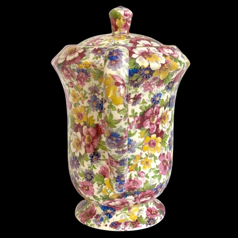 James Kent Coffee Pot Du Berry Fenton Chintz Coffee Pot or Teapot, Pink ...