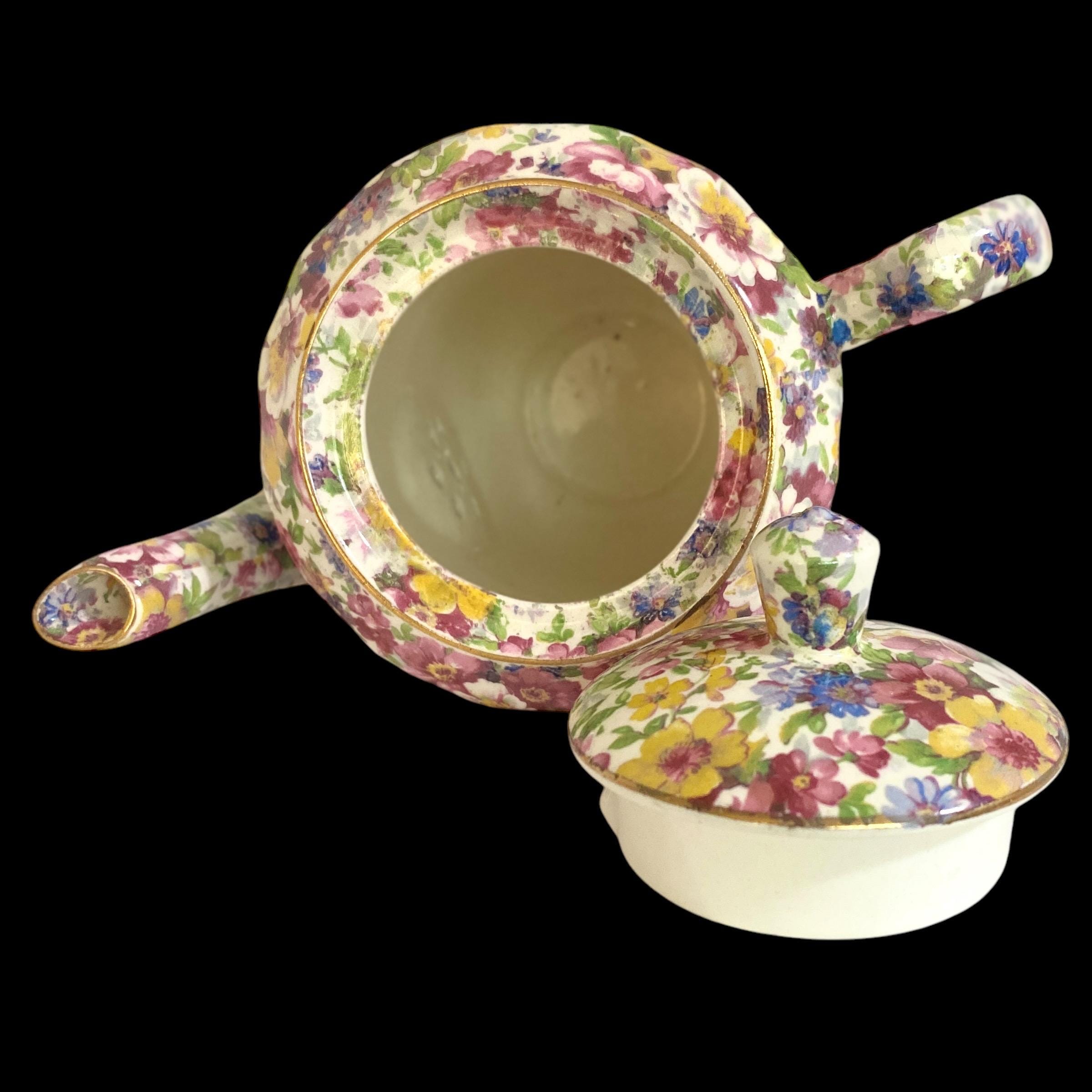 James Kent Coffee Pot Du Berry Fenton Chintz Coffee Pot or Teapot, Pink ...