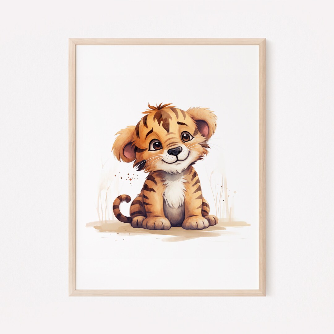 Dinosaur Poster, Sabertooth Tiger, Kids Decor, Children, Baby Decor ...