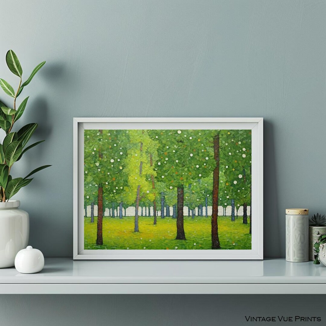 Lush Orchard Treescape Print | Vintage Home Décor | PRINTABLE #995 - Etsy