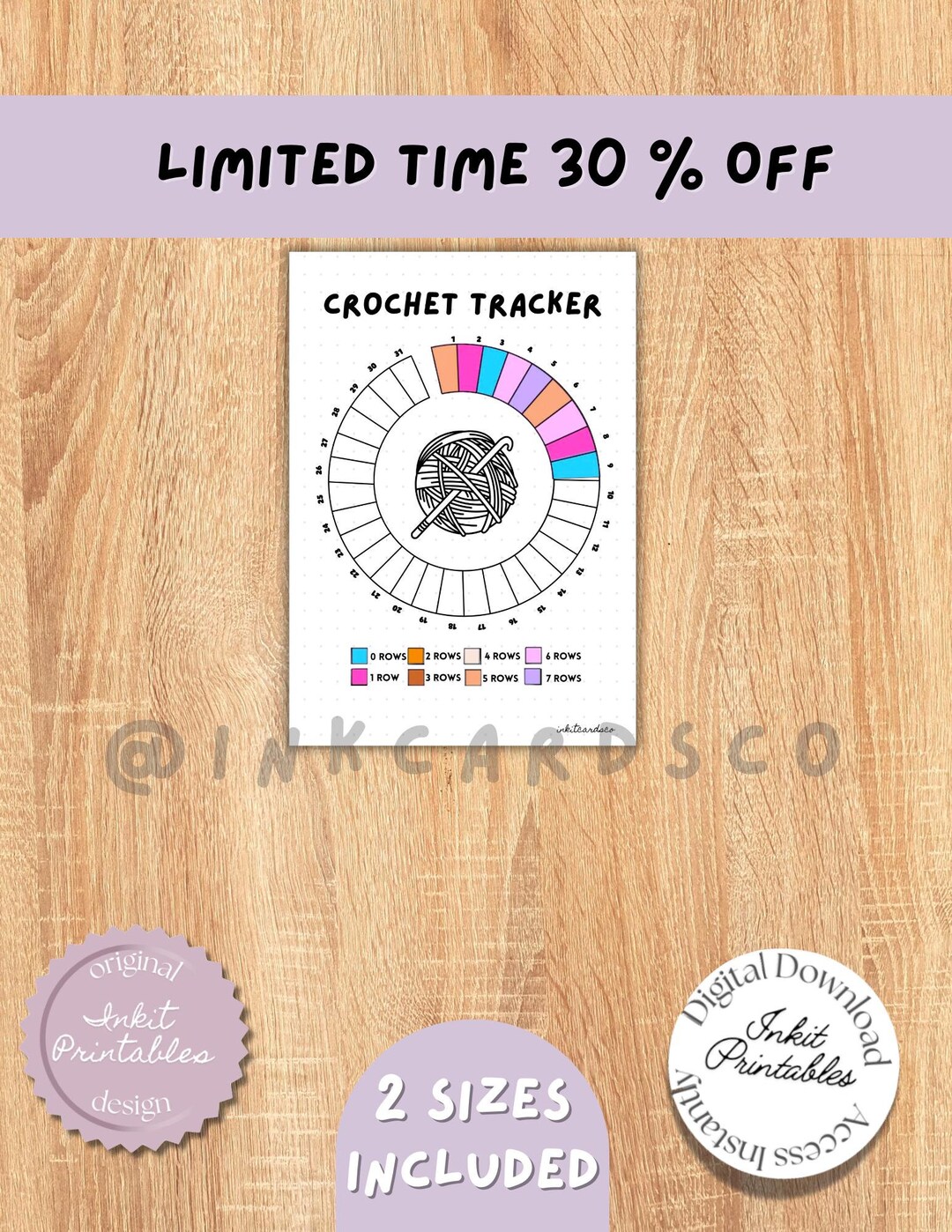 Crochet Tracker, Printable Crochet Journal, Printable Crochet Tracker ...
