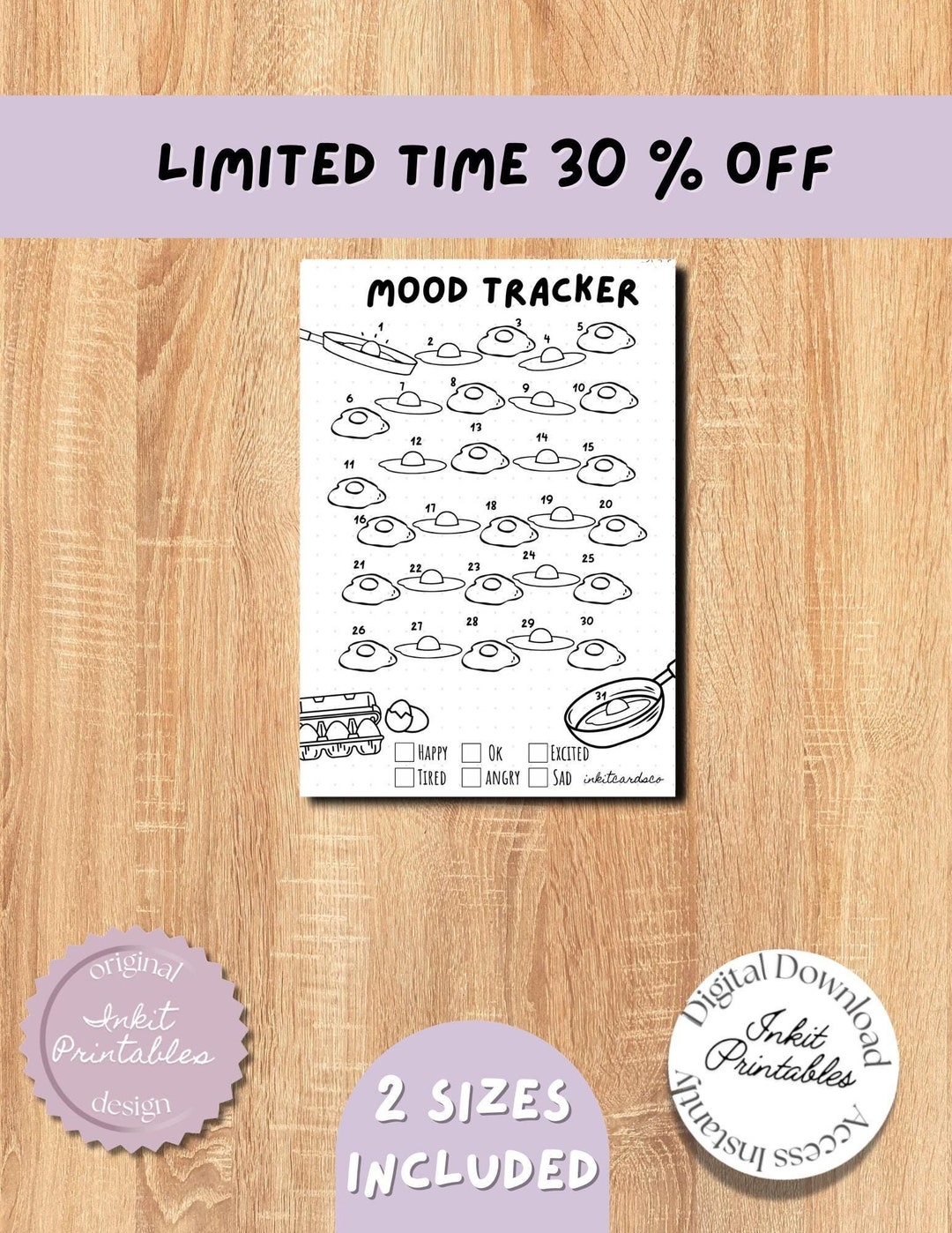 Cute Mood Tracker, Mood Tracker Page, Printable Mood Tracker, Bullet ...