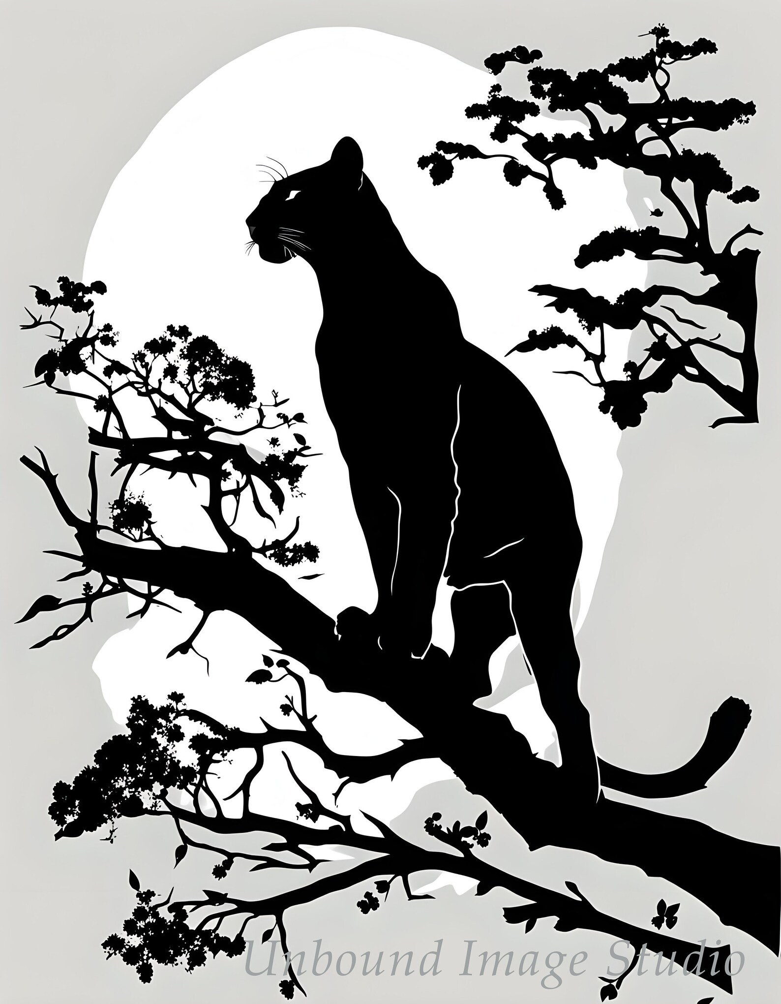 The Puma - Abstract Art - Modern Decor - AI Generated Image - Printable ...