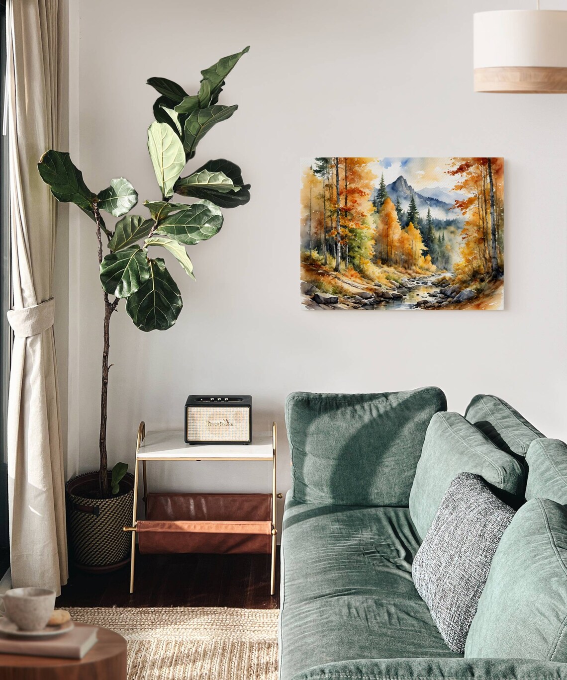 Autumn in the Rockies - AI Generated Image - Printable Digital Download ...