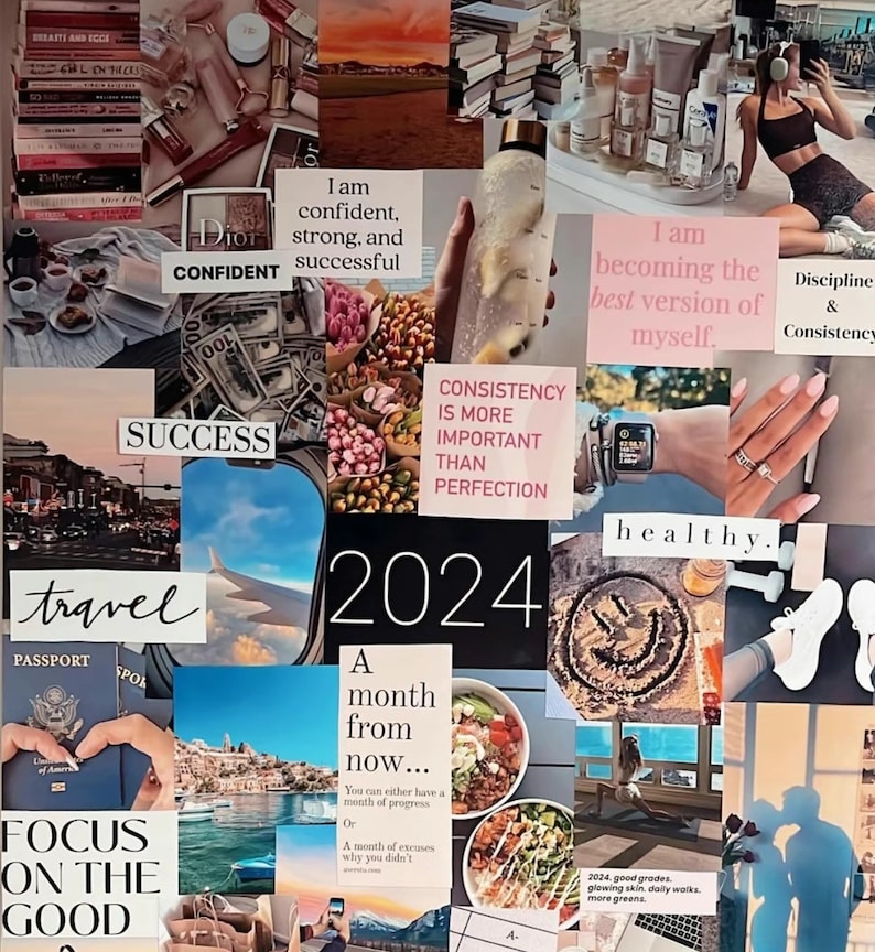 Premium Personalized Vision Board digital Friendly - Etsy