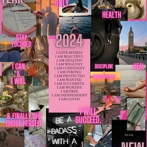 Premium Personalized Vision Board digital Friendly - Etsy