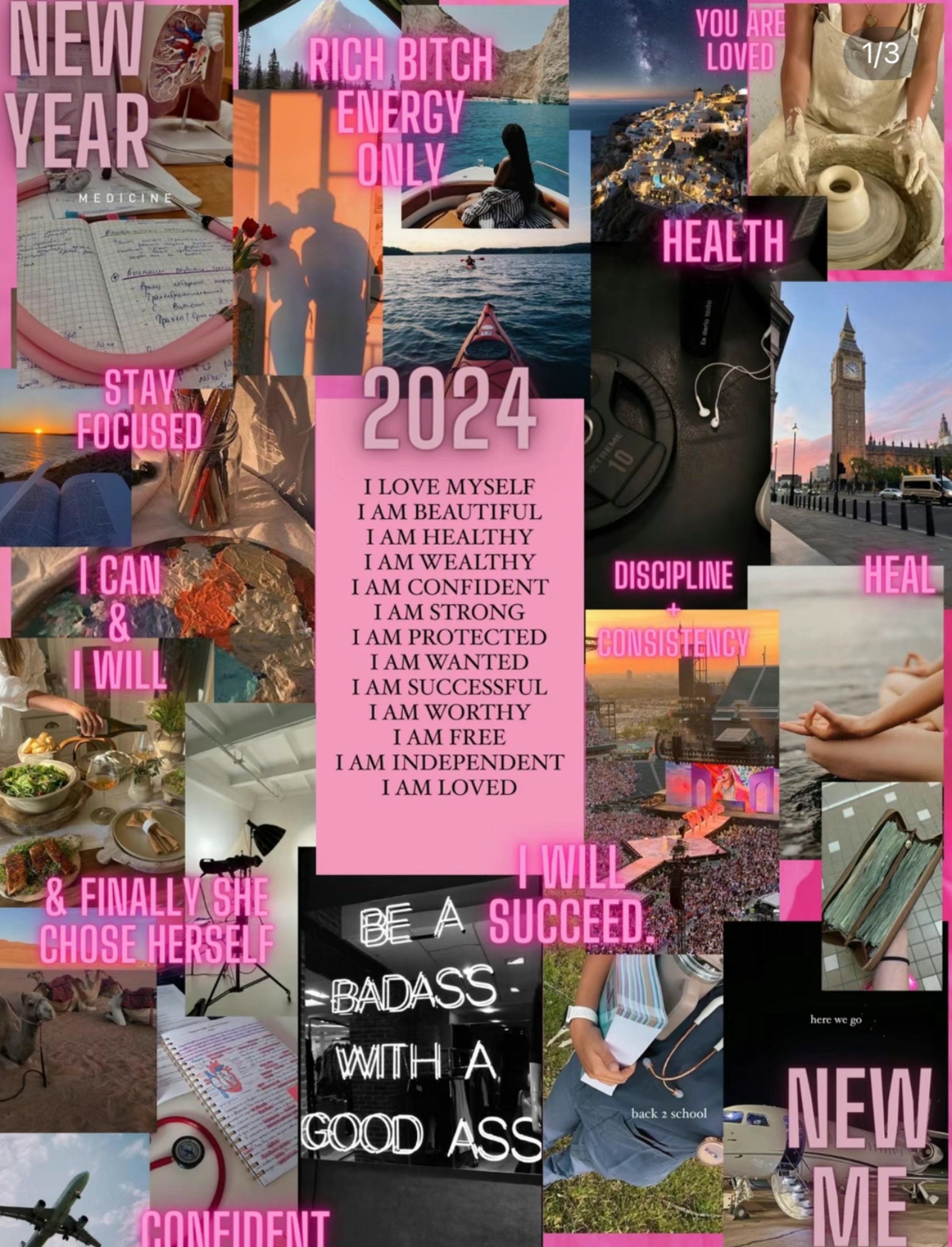 Premium Personalized Vision Board digital Friendly - Etsy