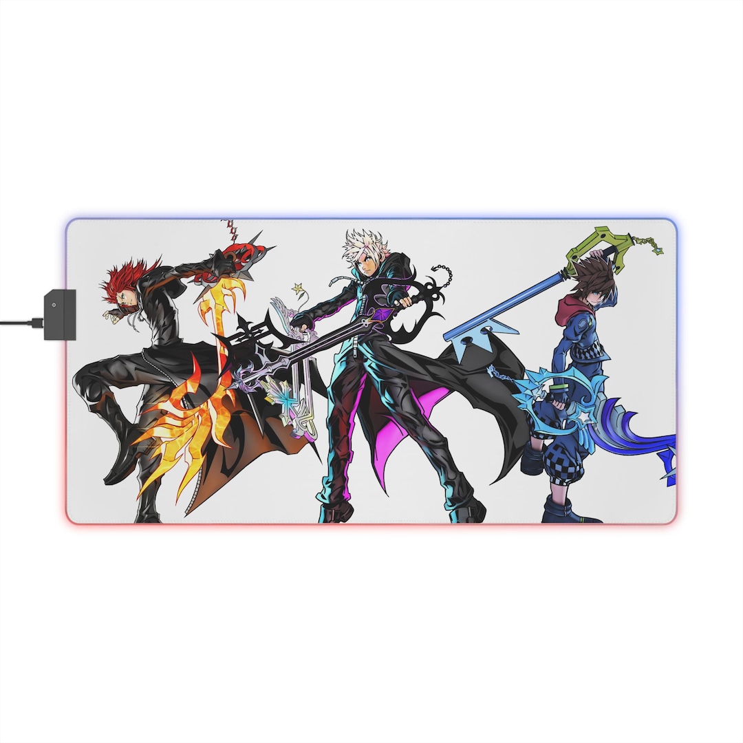 Kingdom Hearts LED Gaming Mouse Pad KH Light up Mouse Pad Sora Roxas ...