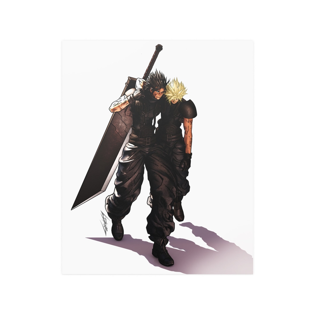 Zack & Cloud Rebirth | FF7 Zack Limited Edition Art Print | Final ...