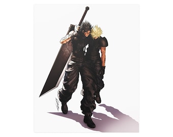 Cloud and Zack Final Fantasy VII Limited Edition Fine Art Print FF7 ...