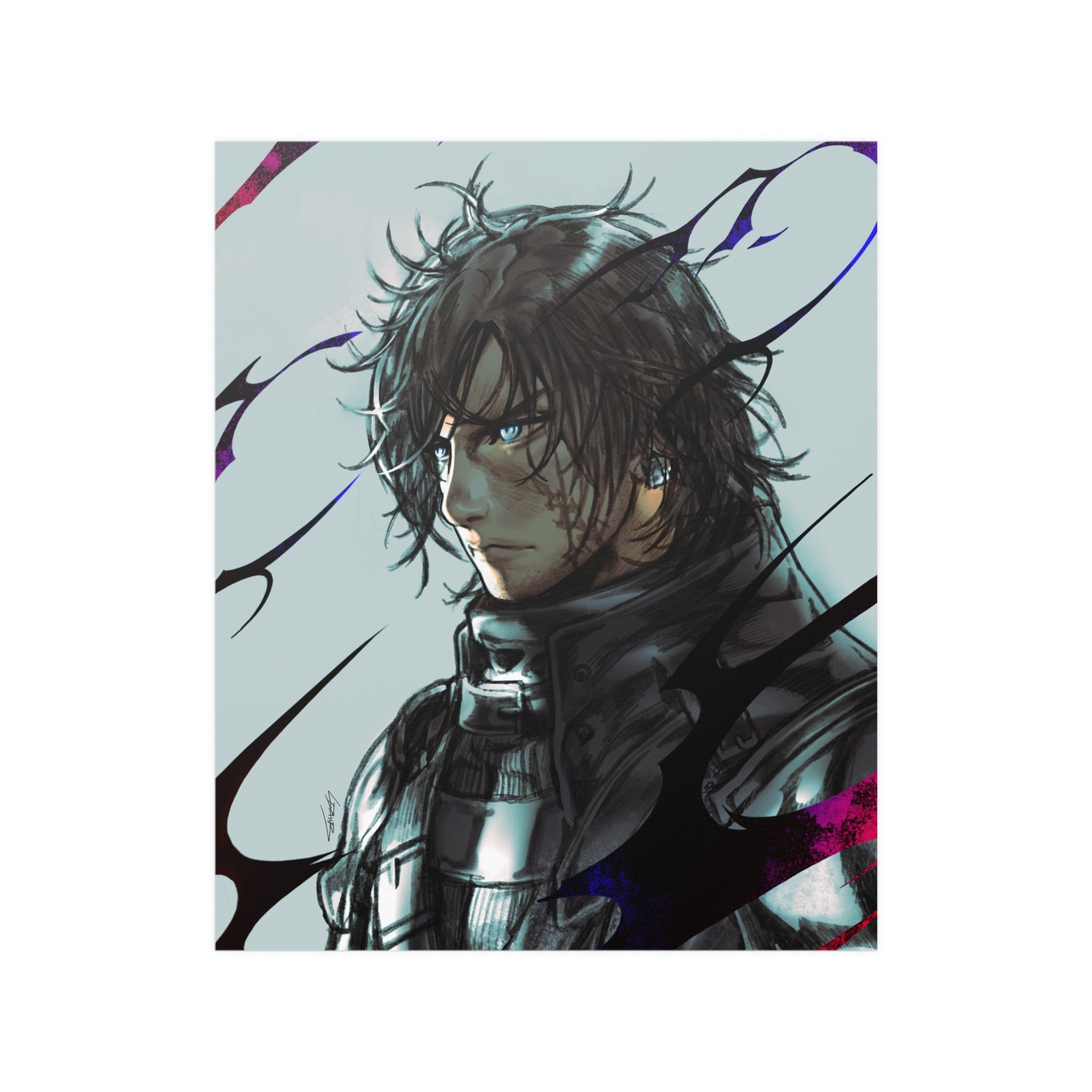 FF16 Wyvern Clive Art Print | Final Fantasy 16 | FF16 Clive Rosfield ...