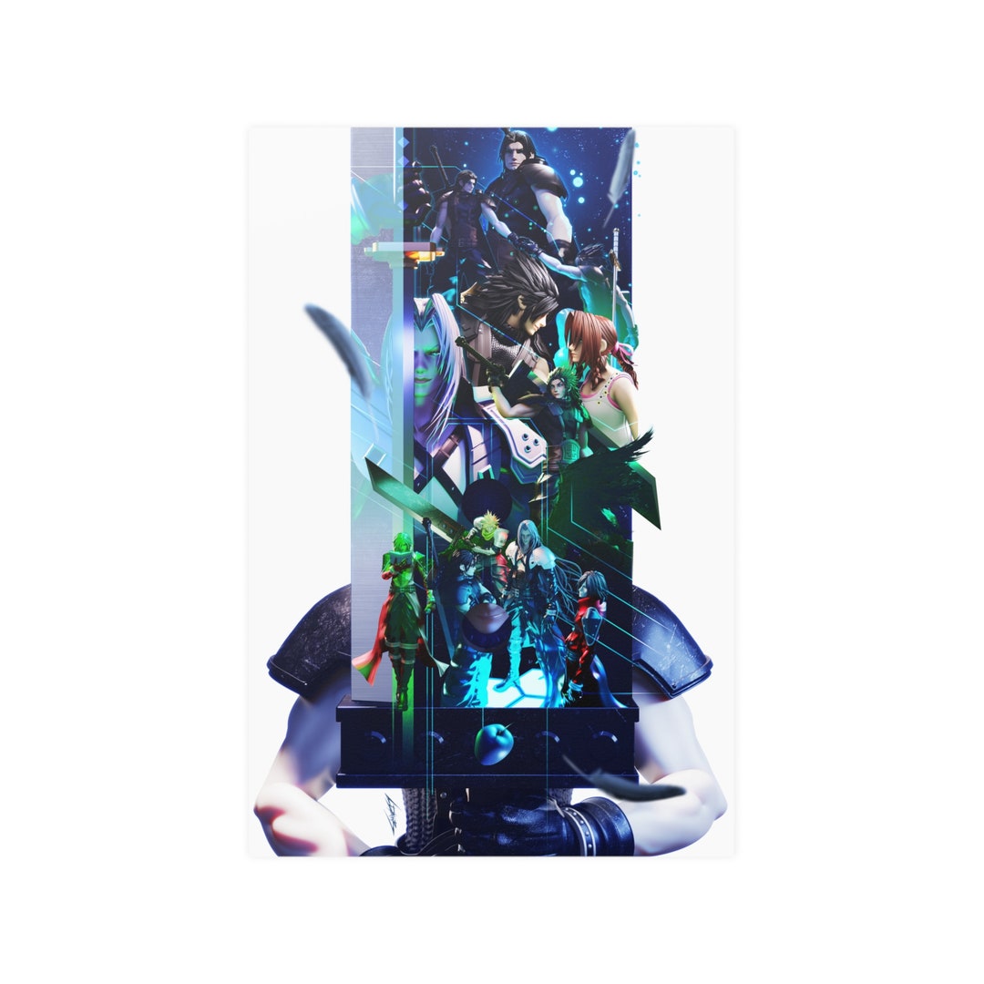 FF7 Crisis Core Art Mural | FF7 Limited Edition Art Print | Final ...