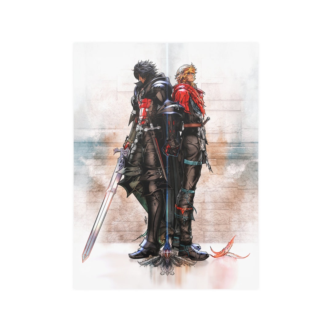 FF16 Clive & Joshua Art Print | Final Fantasy 16 | FF16 Joshua Art ...