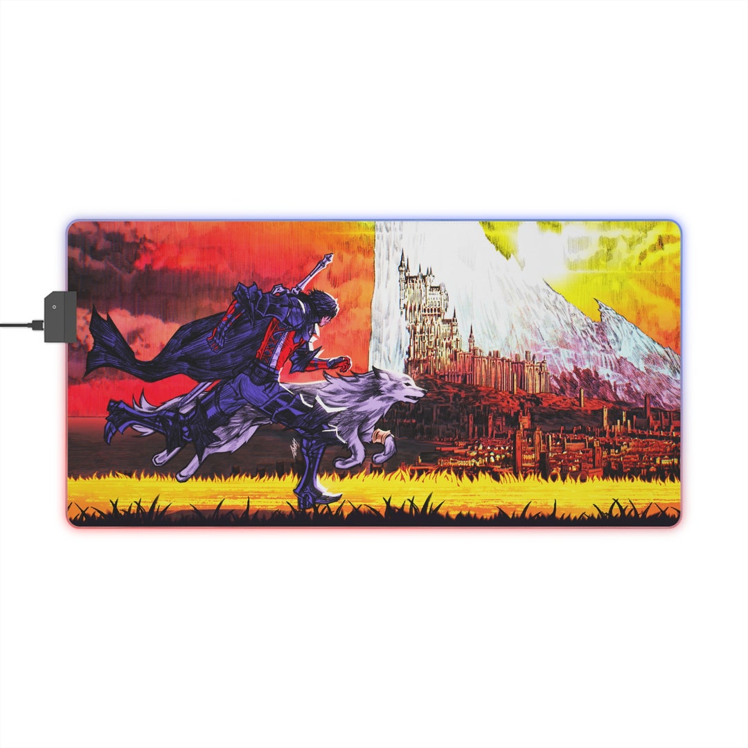 FF16 LED Gaming Mouse Pad / FFXVI Light Up Mouse Pad / Final Fantasy 16 ...