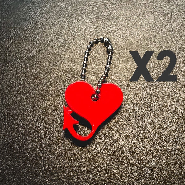 Heart Keychain - Etsy