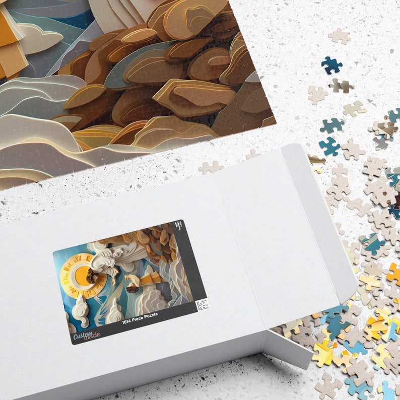 Puzzle, Jesus Christ and Child Paper Art Jigsaw Puzzle, Christian ...