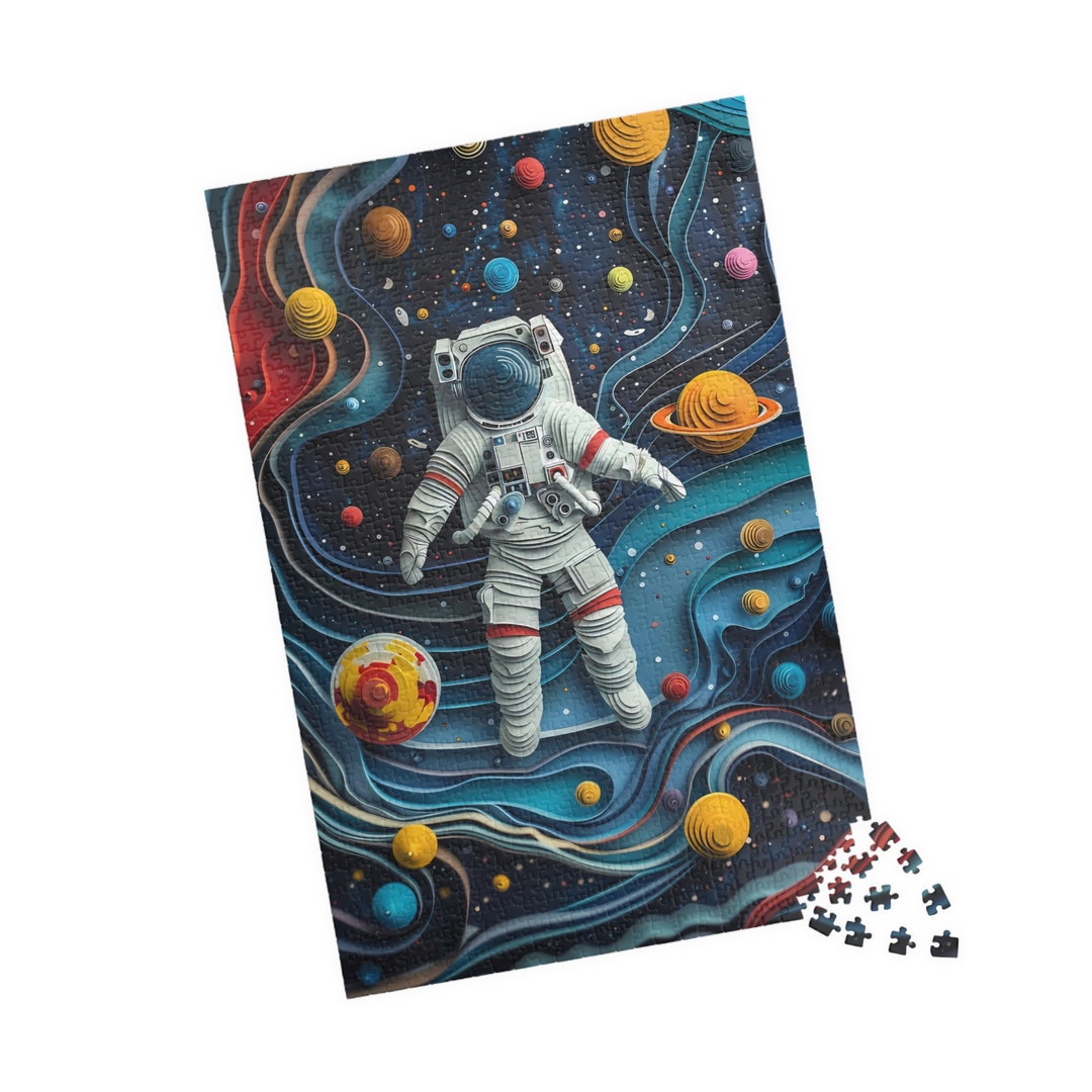 Puzzle, Astronaut Space Jigsaw Puzzle, NASA Gift, Outerspace Puzzle ...