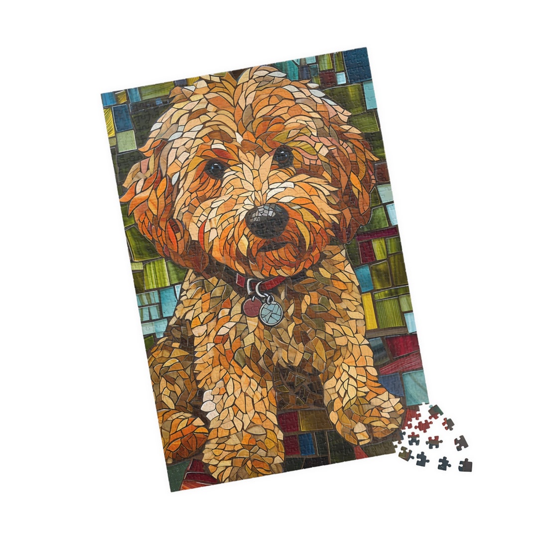 Puzzle, Golden Doodle Jigsaw Puzzle, Golden Doodle Puppy Puzzle, Puppy ...
