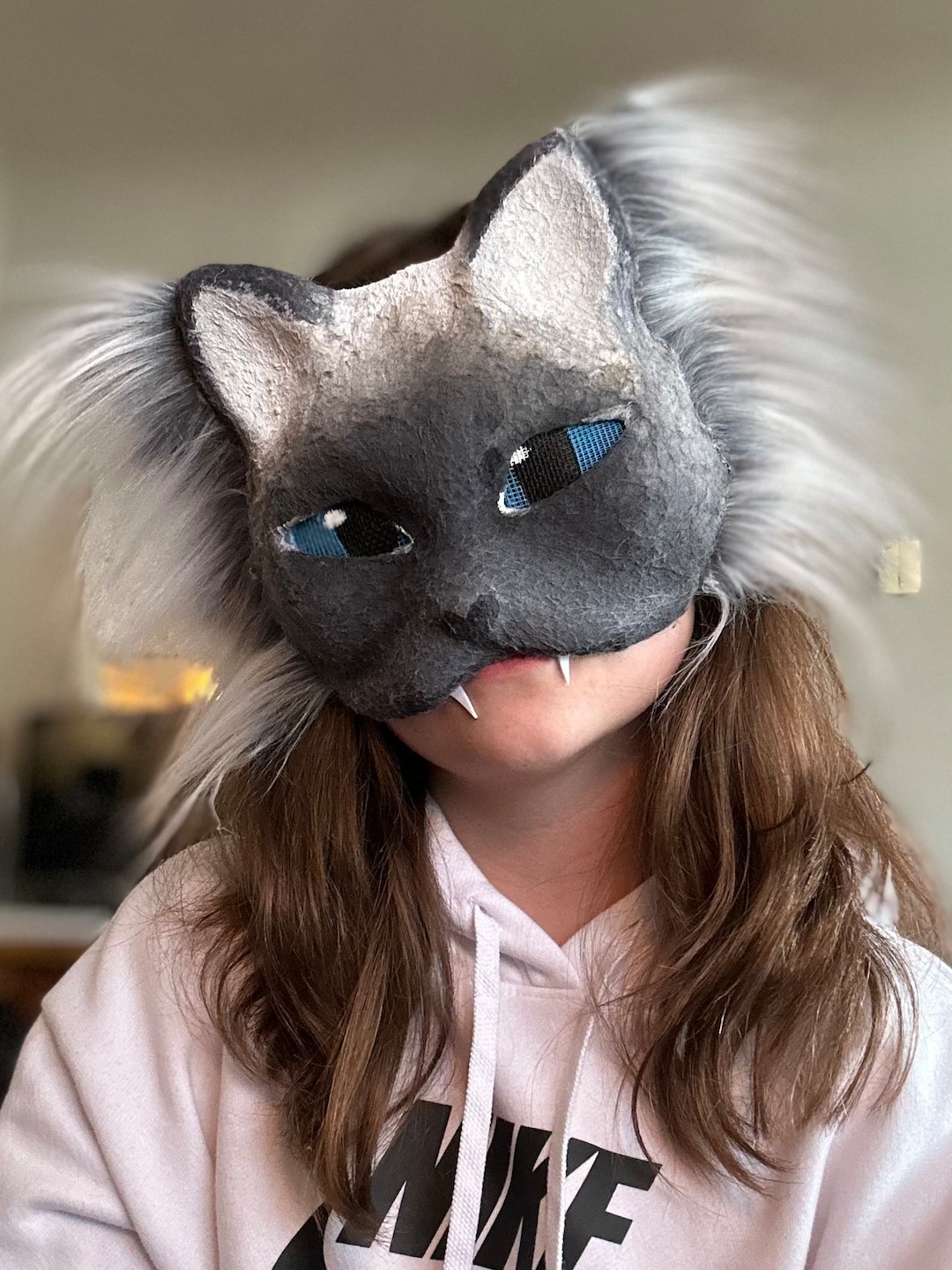 Semi-realistic Siamese Cat Therian Mask - Etsy