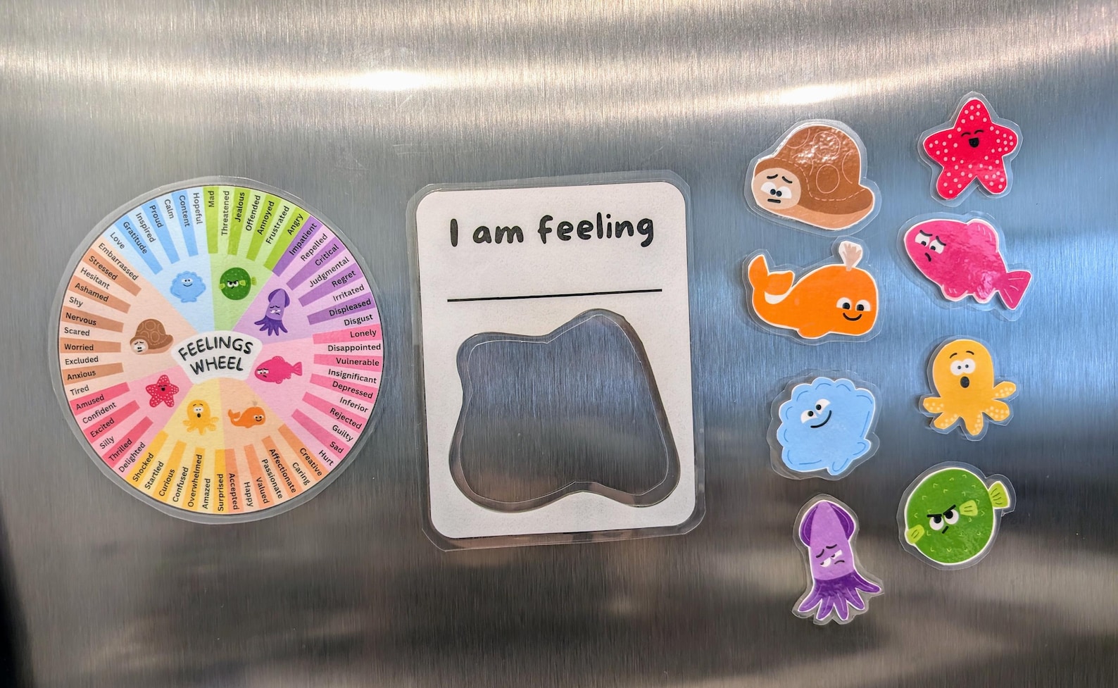 Magnetic Children's Emotional Wellbeing Fillable Activity LAMINATED ...