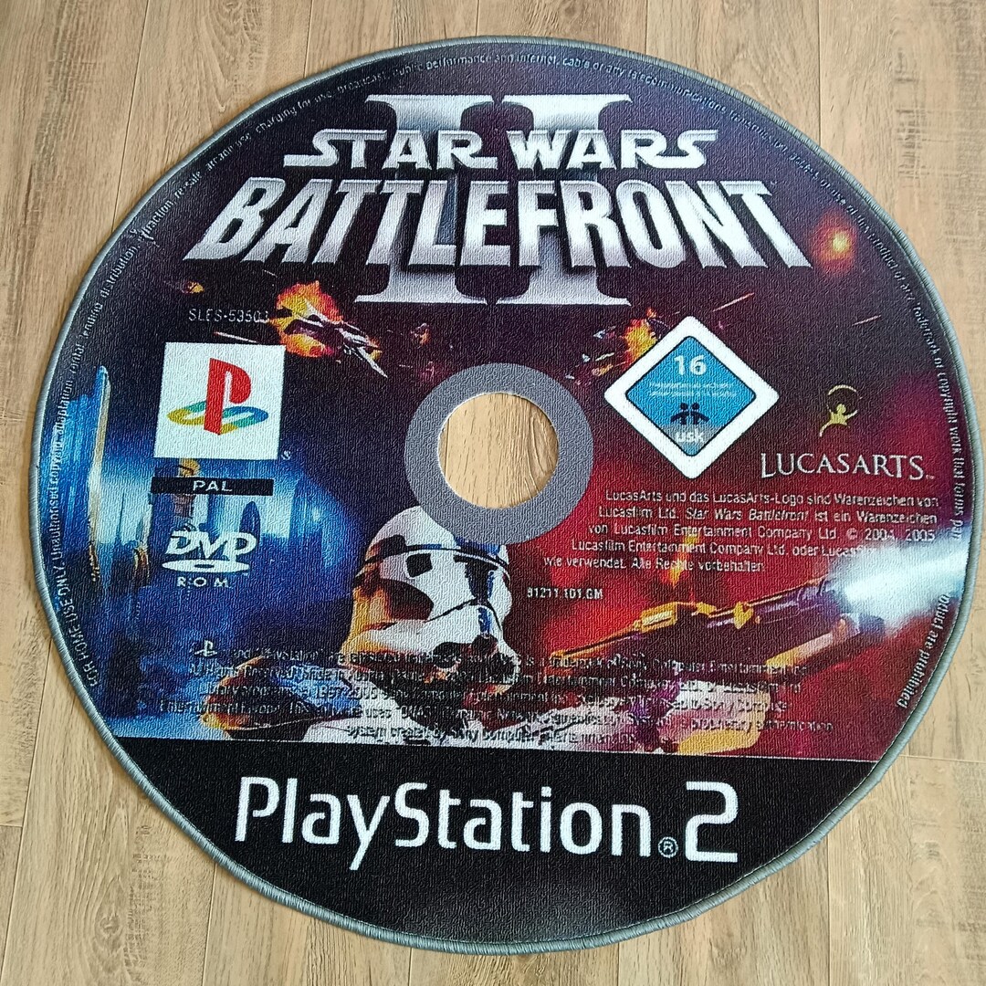 Star Wars Battlefront Rug, Star Wars Gift, Ps2 Gift, Play Rug, Cd Rug ...