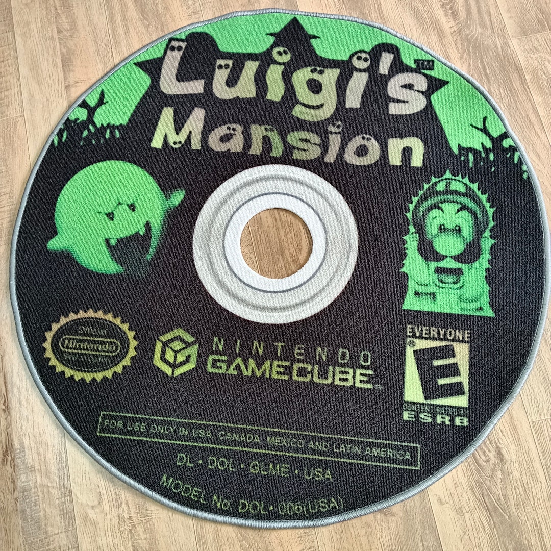 Luigi's Mansion Rug, Luigi's Mansion Gift, Gamecube Gift, Play Rug, Cd ...