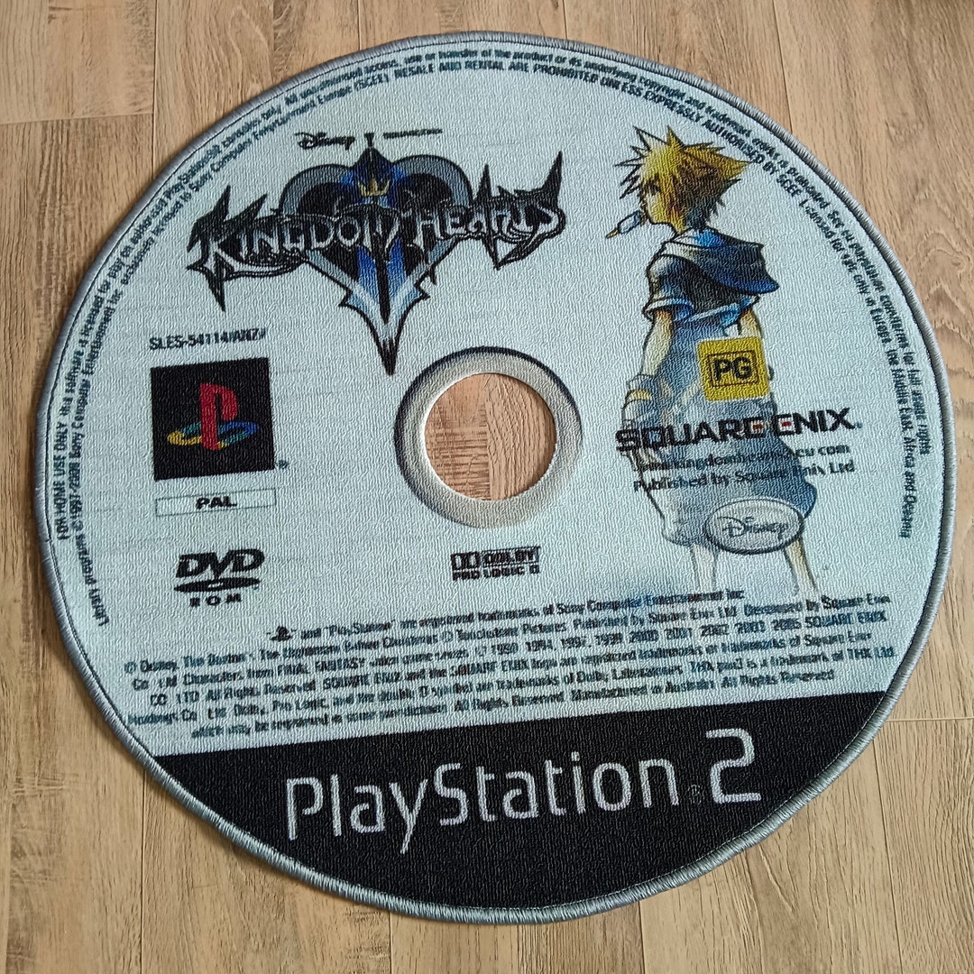 Kingdom Hearts 2 Rug: PS2 Game Disc, Soft Terylene - Etsy