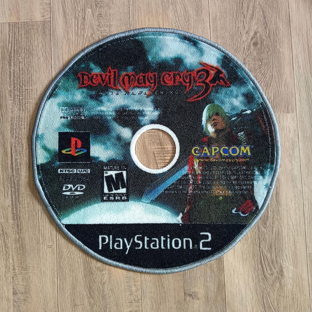 Devil May Cry Rug, Devil May Cry Gift, Ps2 Gift, Play Rug, Cd Rug, Disc ...