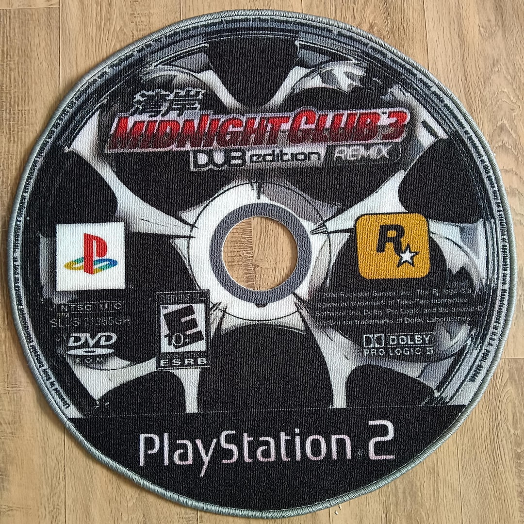 Midnight Club 3 Rug, Midnight Club Gift, Playstation Gift, Play Rug, Cd ...
