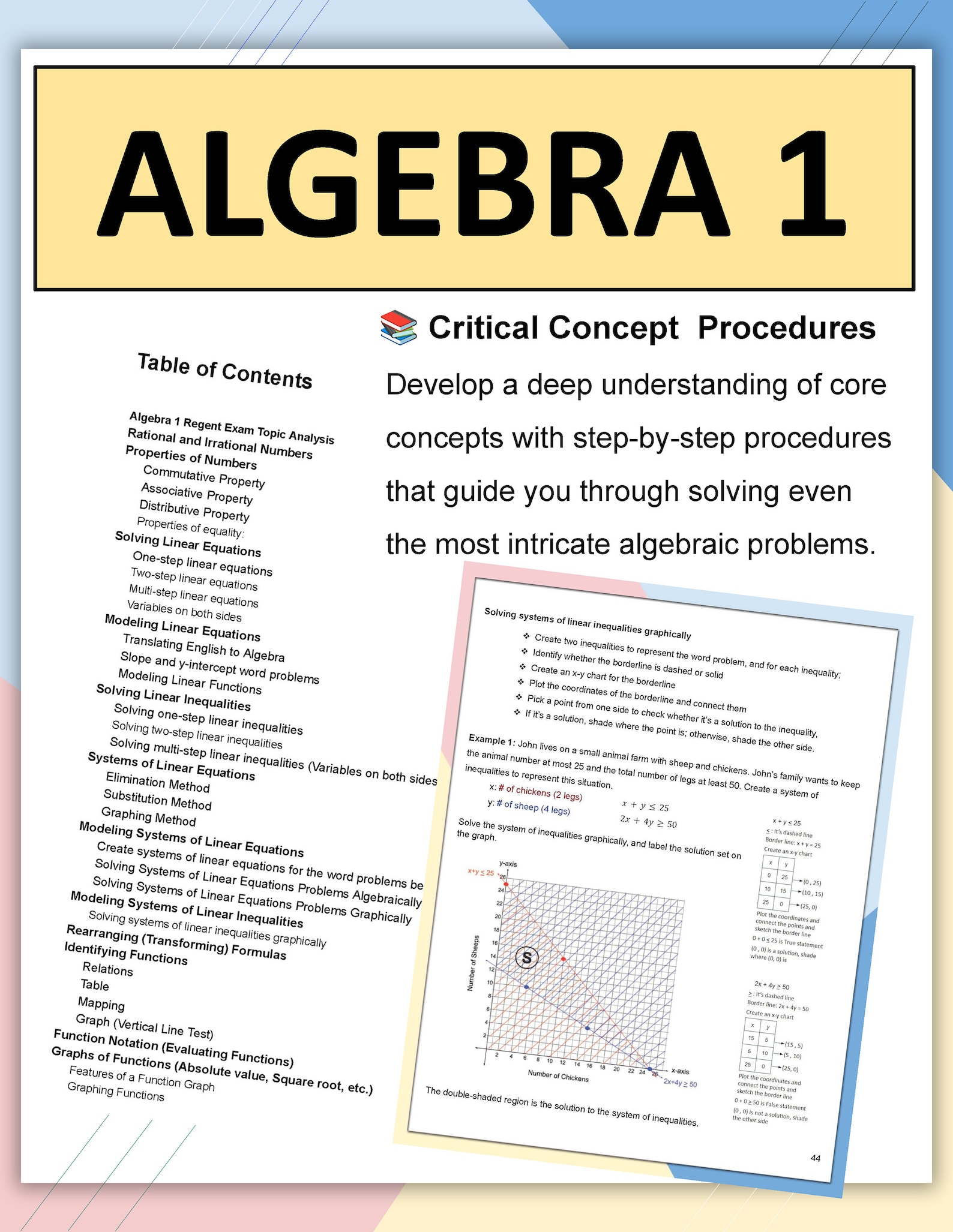 Algebra 1 Regents Exam Workbook: 700+ Practice Questions (instant ...