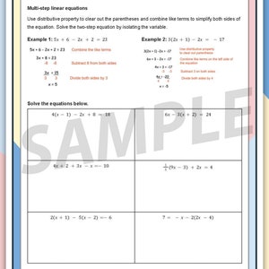 Algebra 1 Regent Exam Workbook Master 25+ Essential Topics 45 ...