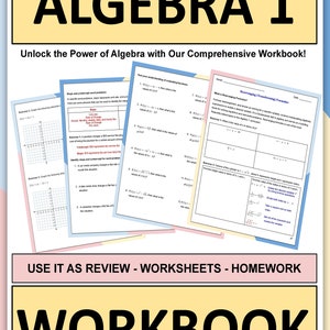 Algebra 1 Regent Exam Workbook Master 25+ Essential Topics 45 ...
