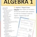 Algebra 1 Regent Exam Workbook Master 25+ Essential Topics 45 ...