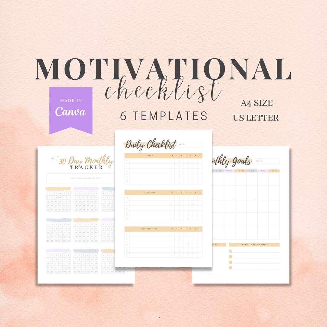 Motivational Log Canva Journal Template Appreciation Log Mindfulness ...