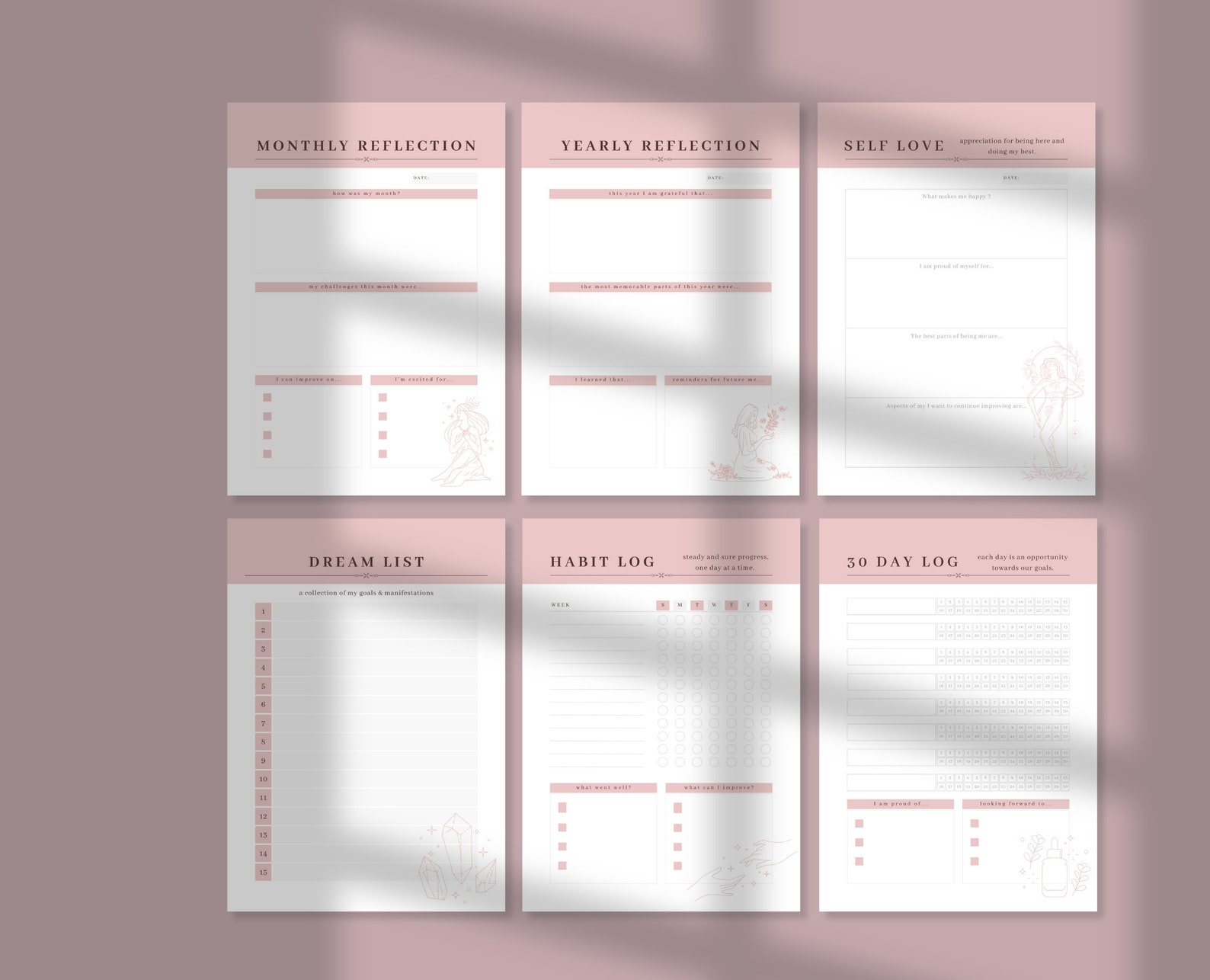 Appreciation Journal Canva Template Gratitude Log Appreciation Log Done ...