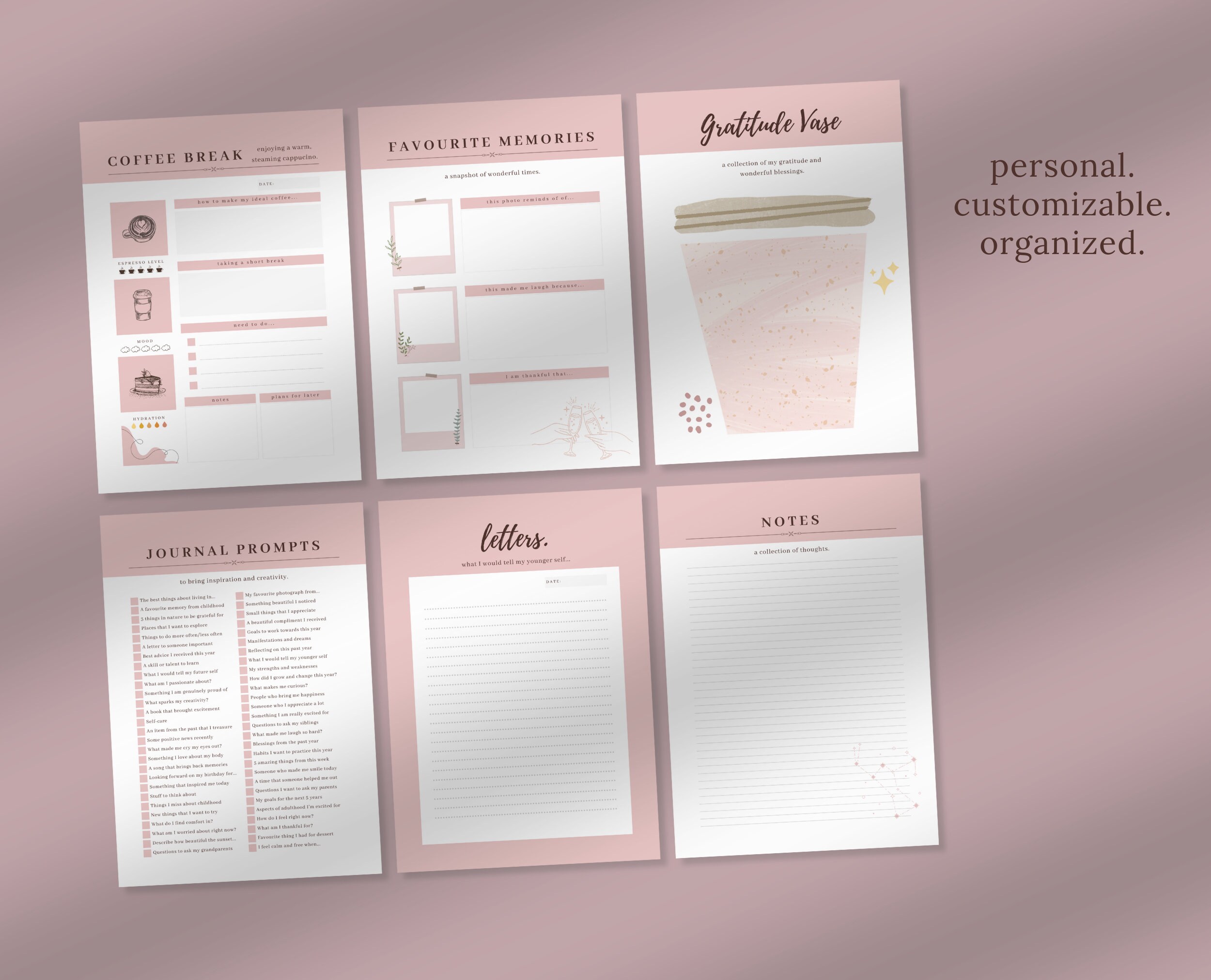 Appreciation Journal Canva Template Gratitude Log Appreciation Log Done ...