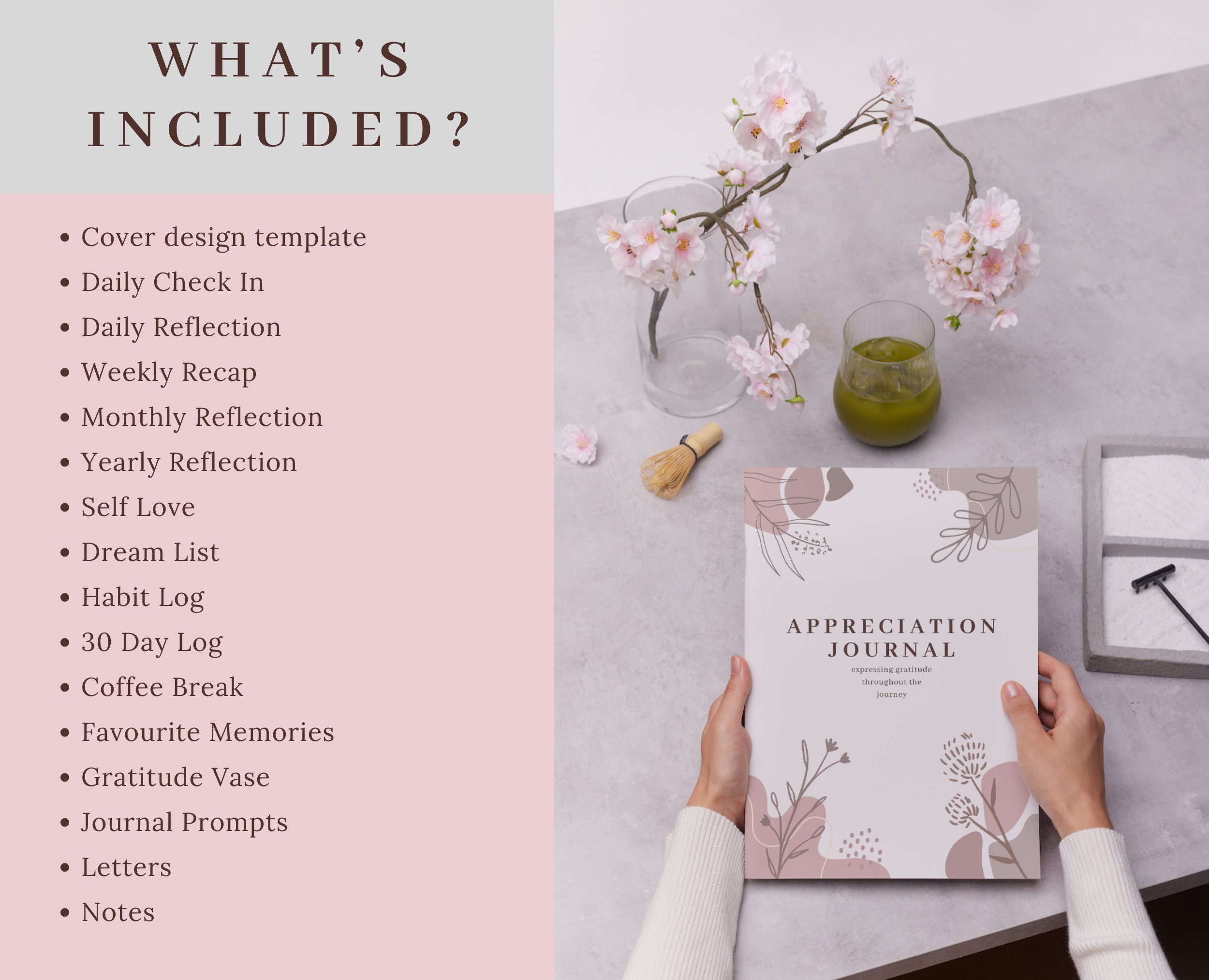 Appreciation Journal Canva Template Gratitude Log Appreciation Log Done ...